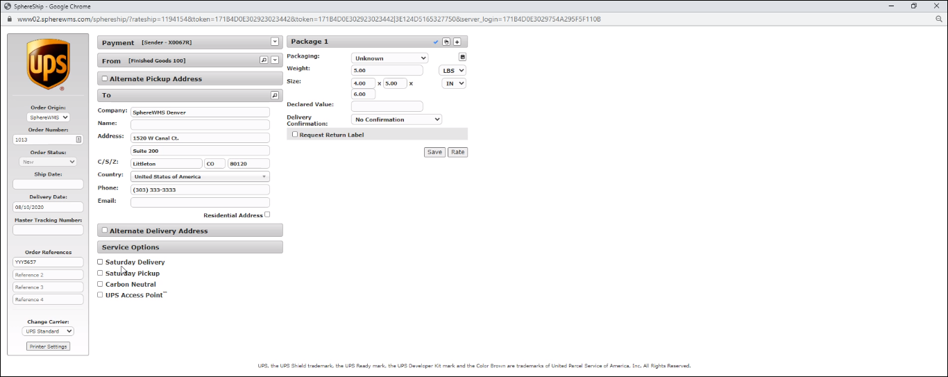 Integrating Shipment